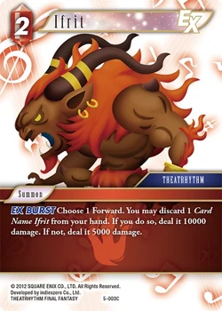 Ifrit (5-003C) | Final Fantasy Card Game Wikia | Fandom