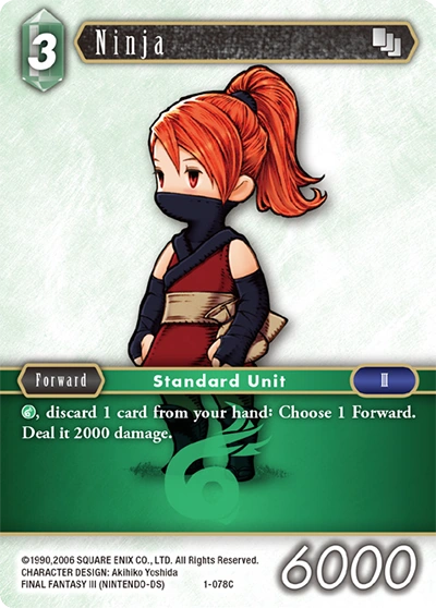 Ninja | Final Fantasy Card Game Wikia | Fandom