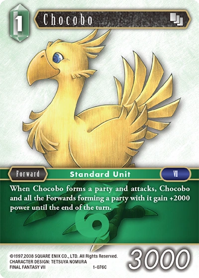 Chocobo (1-076) | Final Fantasy Card Game Wikia | Fandom