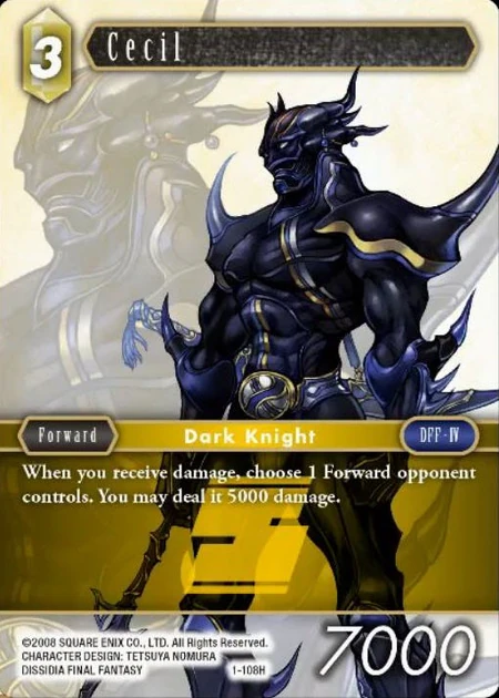 Cecil (1-108) | Final Fantasy Card Game Wikia | Fandom