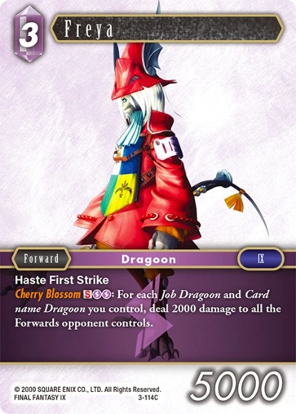 Freya (3-114) | Final Fantasy Card Game Wikia | Fandom