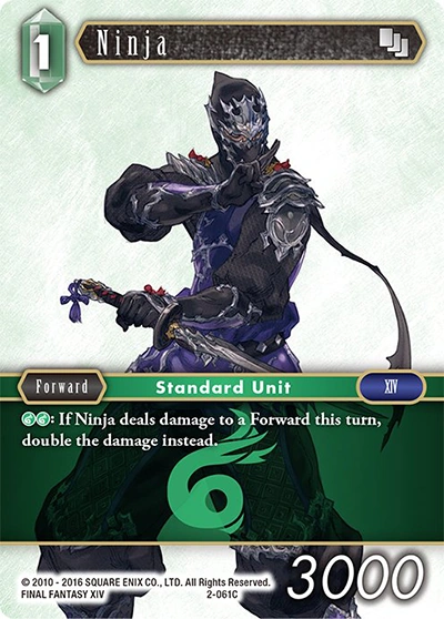 Ninja (2-061) | Final Fantasy Card Game Wikia | Fandom
