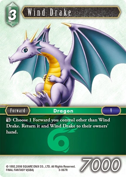 Wind Drake (3-067) | Final Fantasy Card Game Wikia | Fandom