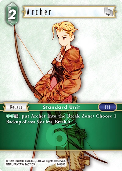Archer (1-088) | Final Fantasy Card Game Wikia | Fandom