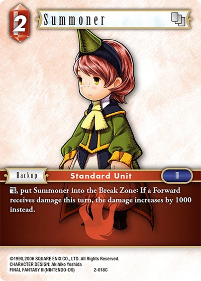 Summoner (2-018) | Final Fantasy Card Game Wikia | Fandom