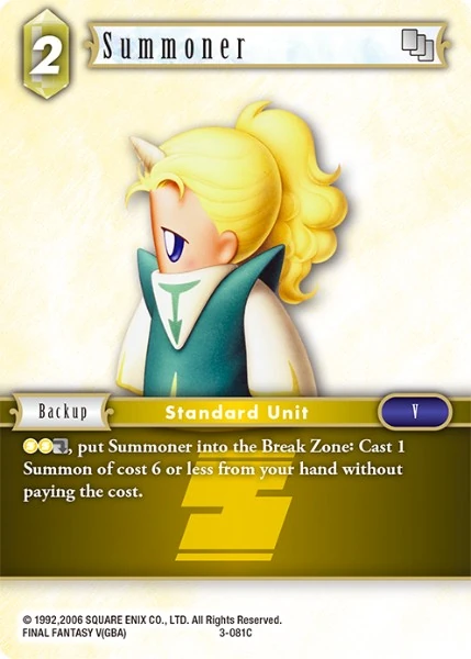 Summoner (3-081) | Final Fantasy Card Game Wikia | Fandom