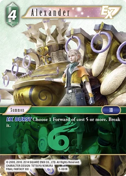 Alexander (1-061) | Final Fantasy Card Game Wikia | Fandom