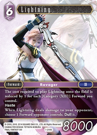 Lightning (1-210) | Final Fantasy Card Game Wikia | Fandom