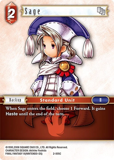Sage (2-005) | Final Fantasy Card Game Wikia | Fandom