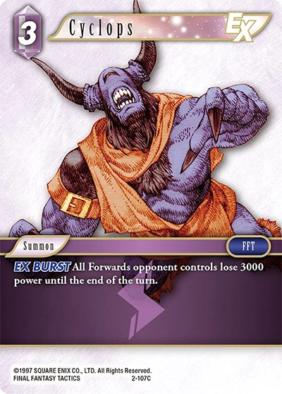 Cyclops (2-107) | Final Fantasy Card Game Wikia | Fandom