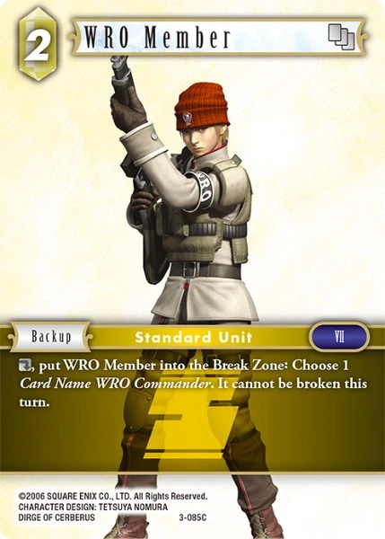 WRO Member (3-085) | Final Fantasy Card Game Wikia | Fandom