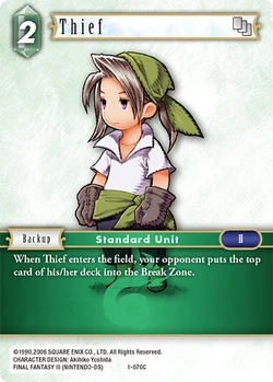 Thief (1-070) | Final Fantasy Card Game Wikia | Fandom