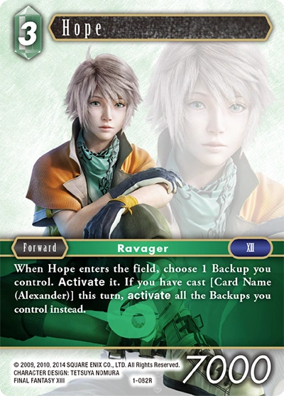 Hope (1-082) | Final Fantasy Card Game Wikia | Fandom