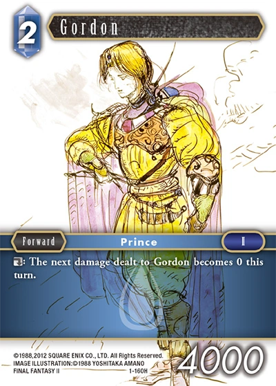 Gordon (1-160) | Final Fantasy Card Game Wikia | Fandom