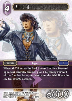 Al-Cid (2-097) | Final Fantasy Card Game Wikia | Fandom