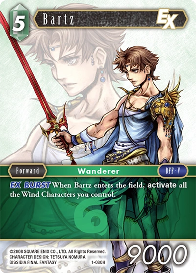 Bartz (1-080) | Final Fantasy Card Game Wikia | Fandom