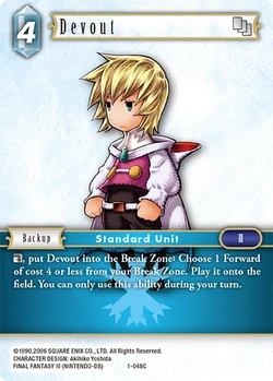 Devout (1-048) | Final Fantasy Card Game Wikia | Fandom