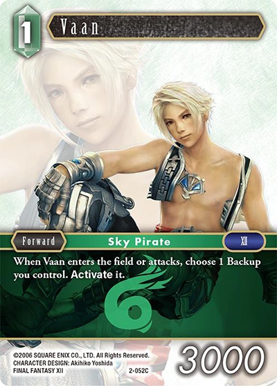 Vaan (2-052) | Final Fantasy Card Game Wikia | Fandom