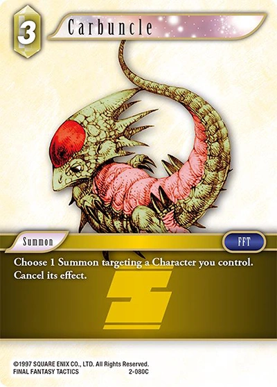 Carbuncle (2-080) | Final Fantasy Card Game Wikia | Fandom
