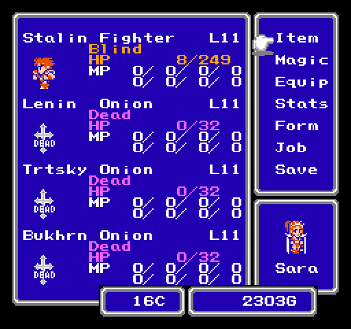 Menu (Final Fantasy III) | Final Fantasy Wiki | Fandom