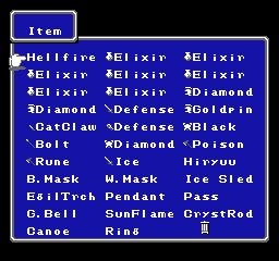 Menu (Final Fantasy II) | Final Fantasy Wiki | Fandom