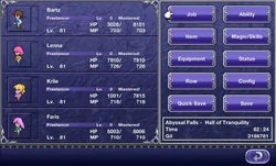 Menu (Final Fantasy V) | Final Fantasy Wiki | Fandom