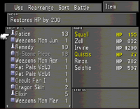 Menu (Final Fantasy VIII) | Final Fantasy Wiki | Fandom