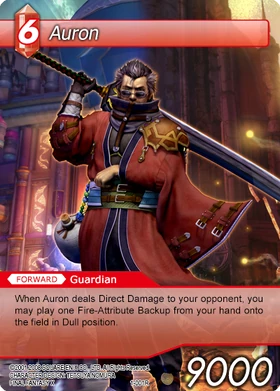 Auron (1) | Final Fantasy Trading Card Game Wiki | Fandom