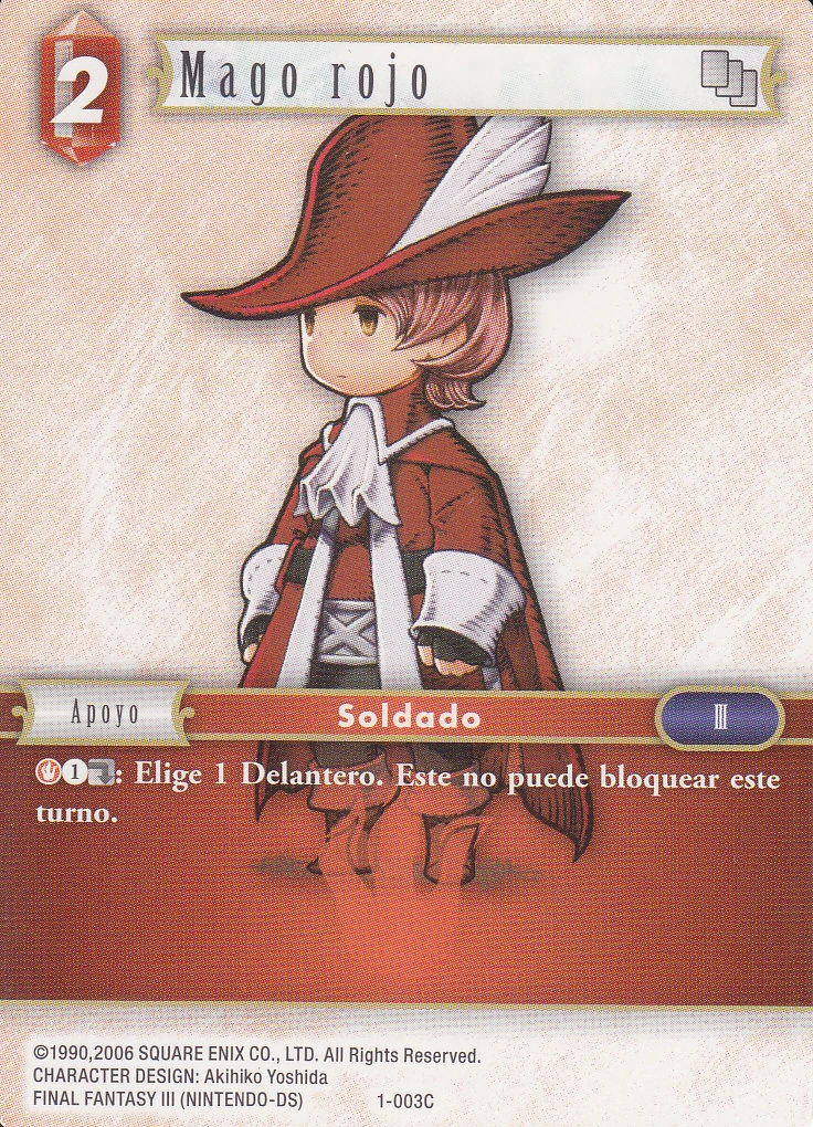 Mago rojo (1-003C) | Wikia Final Fantasy Trading Card Game | Fandom