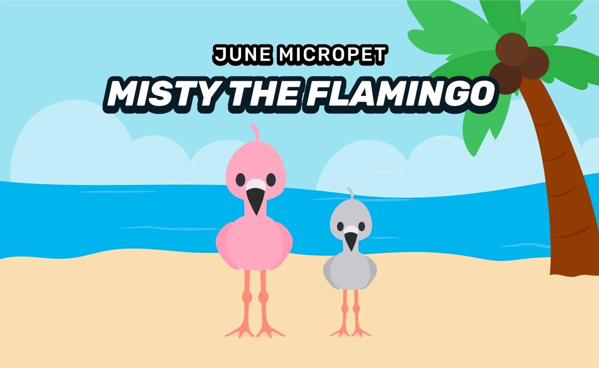 Misty the Flamingo | Finch: Self Care Pet Wiki | Fandom