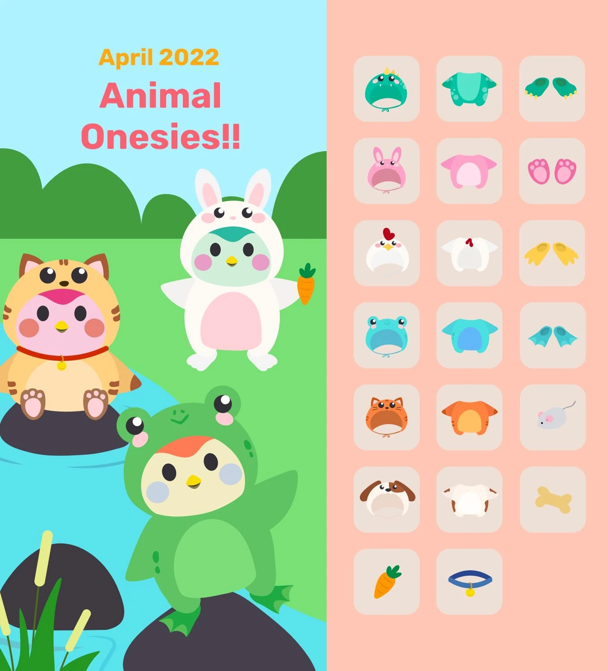 Animal Onesie Collection | Finch: Self Care Pet Wiki | Fandom
