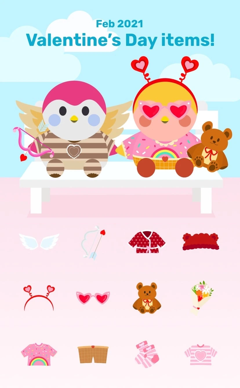 Valentine's Day Collection | Finch: Self Care Pet Wiki | Fandom