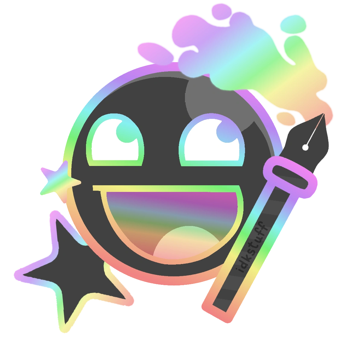 Cartoony Rainbow Epic Face | Find the Epic Faces Wiki | Fandom