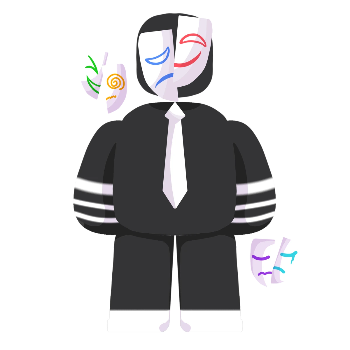 Theatre Mask Noobie | Find The Noobies Morphs Wiki | Fandom