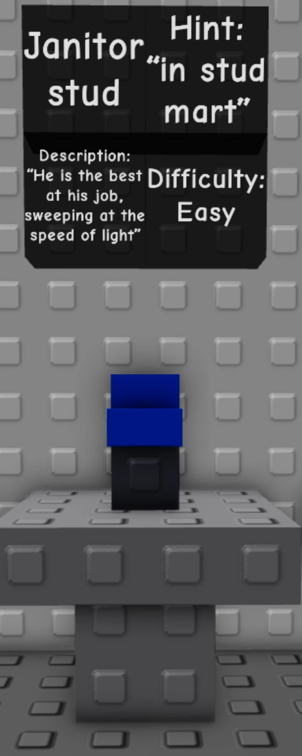 Janitor Stud | Find the Studs Wiki | Fandom
