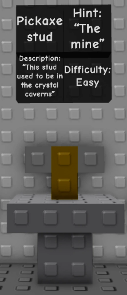 Pickaxe Stud | Find the Studs Wiki | Fandom