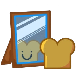 A Toasty that Is looking at himself in a mirror | Find The Toasties ...