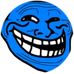 Blue Trollface | Find The Trollfaces Wiki | Fandom