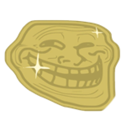 Gold Sticker Trollface | Find The Trollfaces Wiki | Fandom