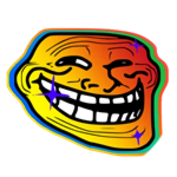Rainbow Sticker Trollface | Find The Trollfaces Wiki | Fandom
