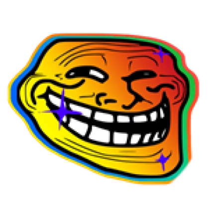 Rainbow Sticker Trollface | Find The Trollfaces Wiki | Fandom