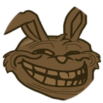 Chocolate Bunny Trollface | Find The Trollfaces Wiki | Fandom