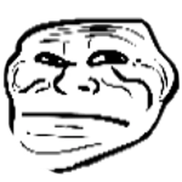frustrated troll face