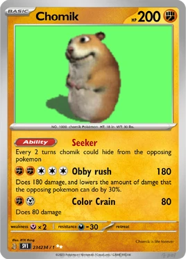 Chomik Card | Findthechomiks fanon Wiki | Fandom