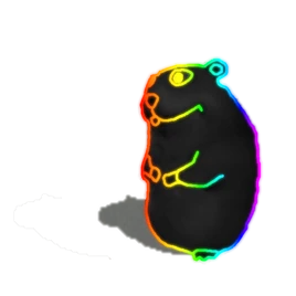 Rainbow Cartoony Chomik | Find The Chomiks Wiki | Fandom