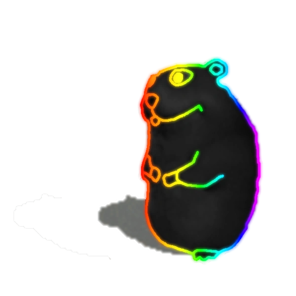 Rainbow Cartoony Chomik | Find The Chomiks Wiki | Fandom