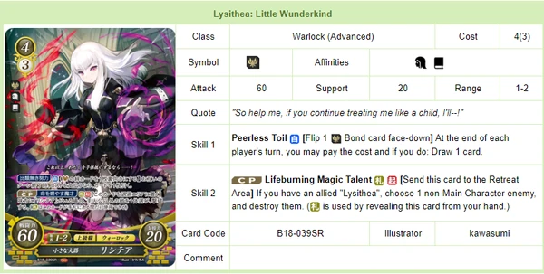 Lysithea | Basil's Cipher Tier List | Fandom