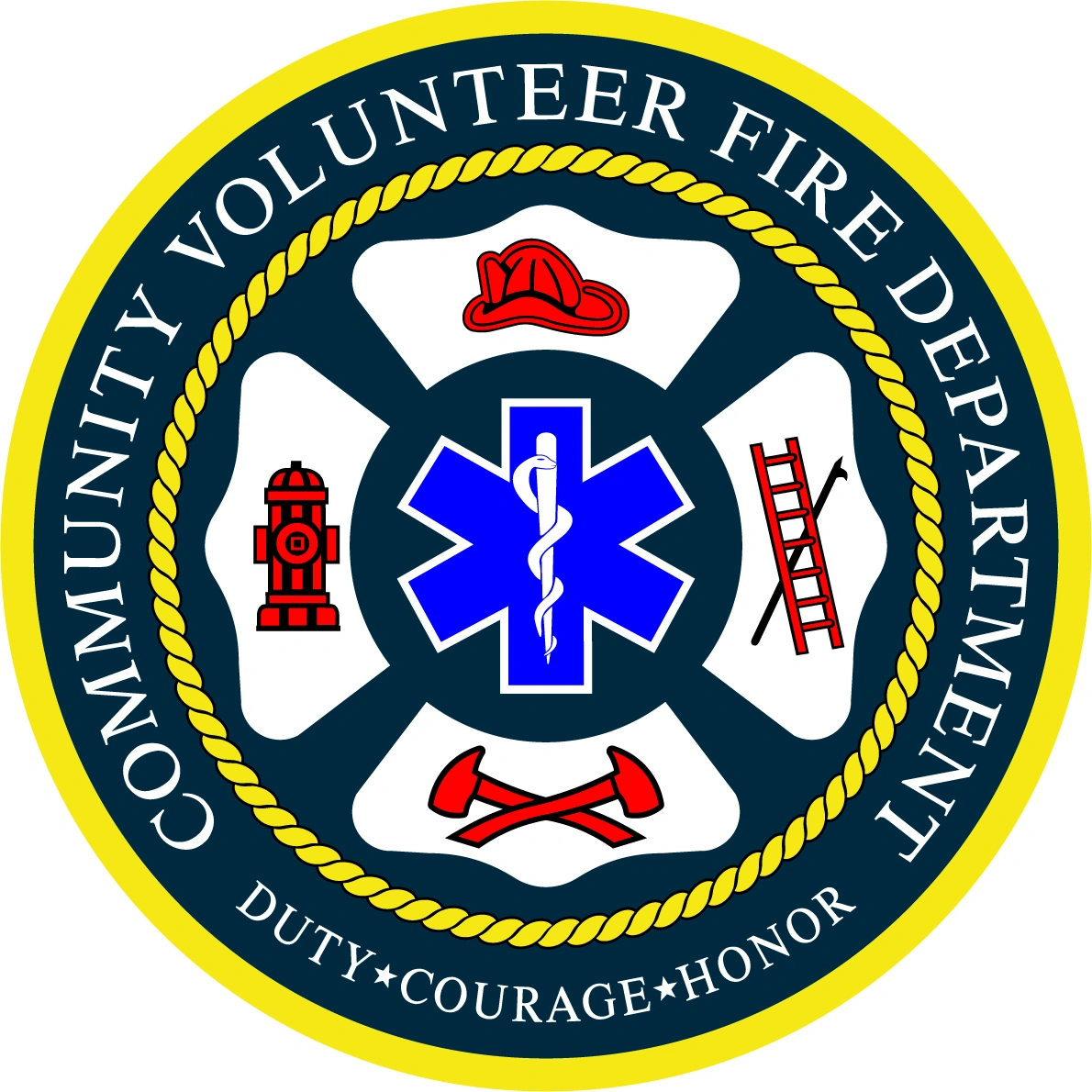 Volunteer Fire Department Logo