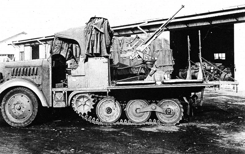 Experimental Type 98 Prime Mover, Ko-Hi (Type 98 20mm Anti-Aircraft Gun ...
