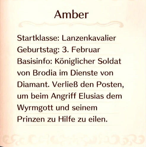 Amber/Wissenswert | Fire Emblem Wiki | Fandom